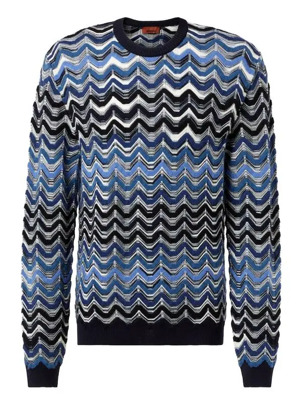 Missoni Zigzag Wool Crewneck Sweater - Multicoloured