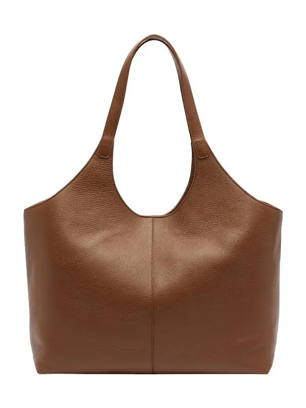 AESTHER EKME Cabas Supple Xl Leather Tote Bag - Brown