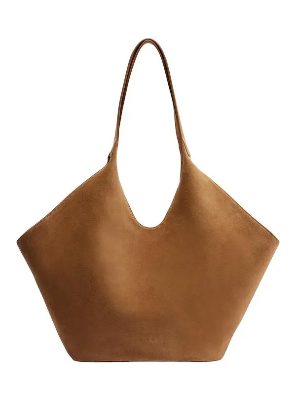 AESTHER EKME Phantom Large Suede Tote Bag - Beige