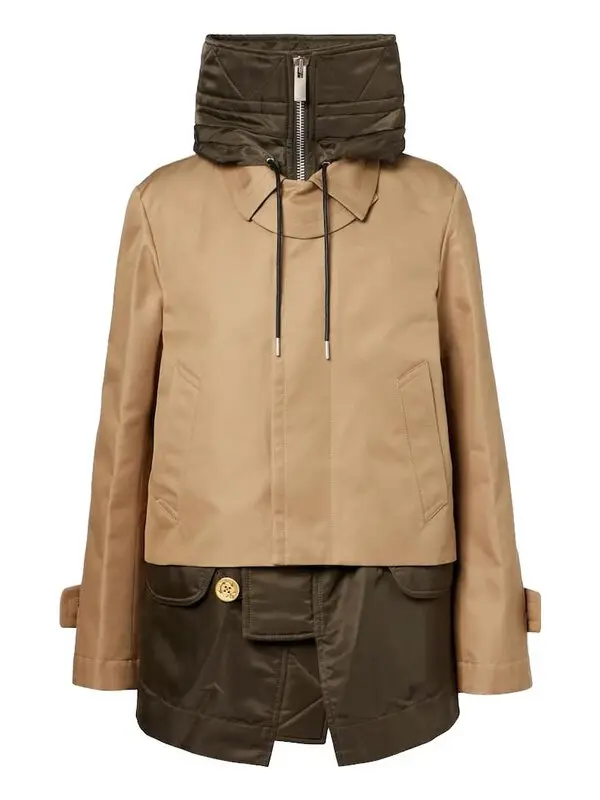 Sacai Cotton-blend Jacket - Beige