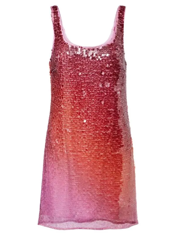 Simkhai Alayna Ombré Sequined Mini Dress - Pink