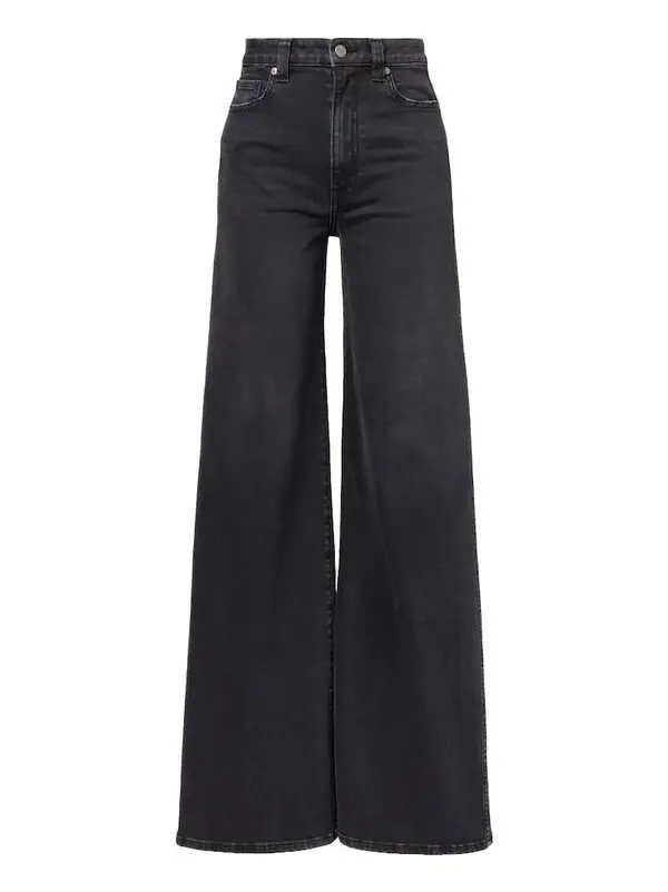 Khaite Dane Wide-leg Jeans - Black