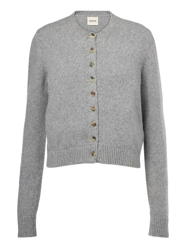 Khaite Everheart Cashmere Cardigan - Grey