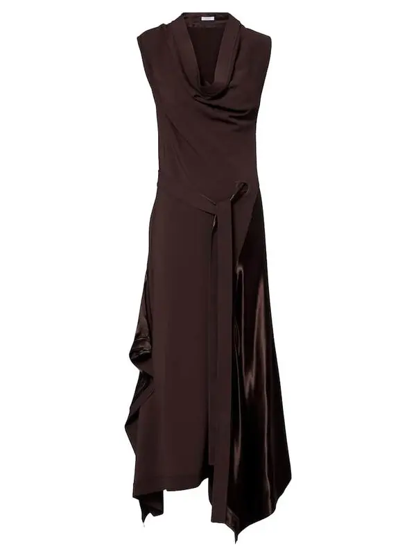 FERRAGAMO Asymmetric Gown - Brown