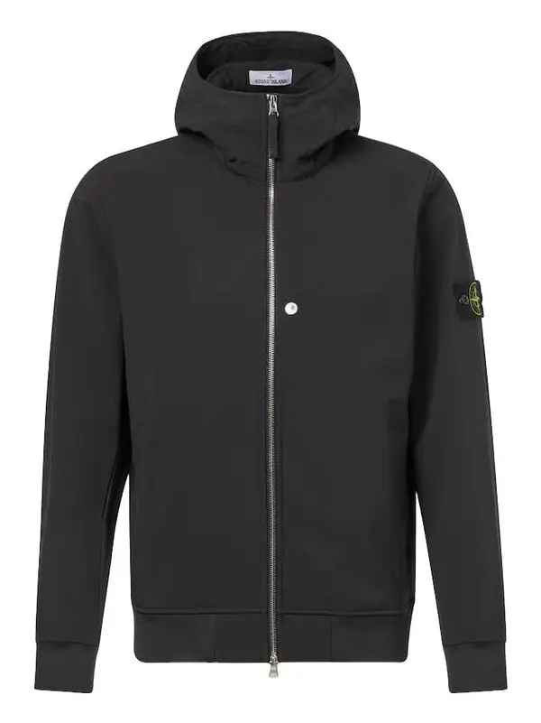 Stone Island Hooded Jacket - Black