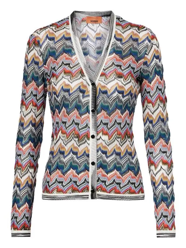 Missoni Zig Zag Lamé Cardigan - Multicoloured