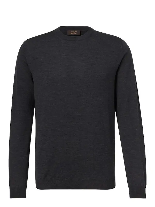 SLOWEAR Wool-blend Crewneck Sweater - Grey