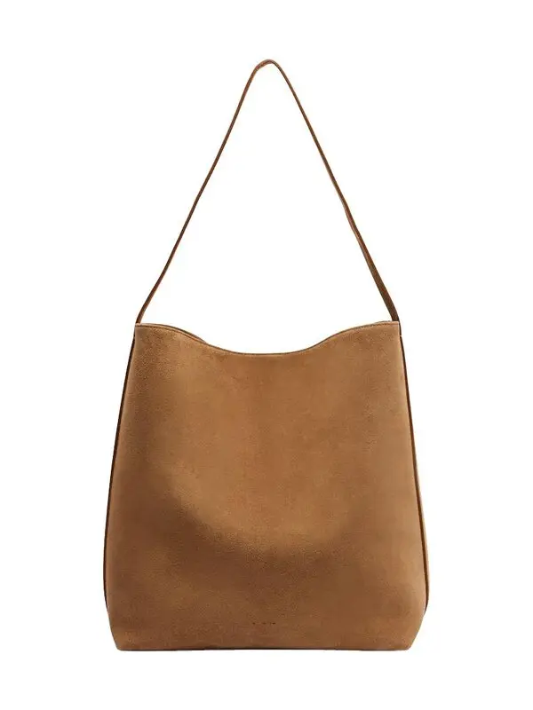 AESTHER EKME Sac Supple Large Suede Tote - Beige