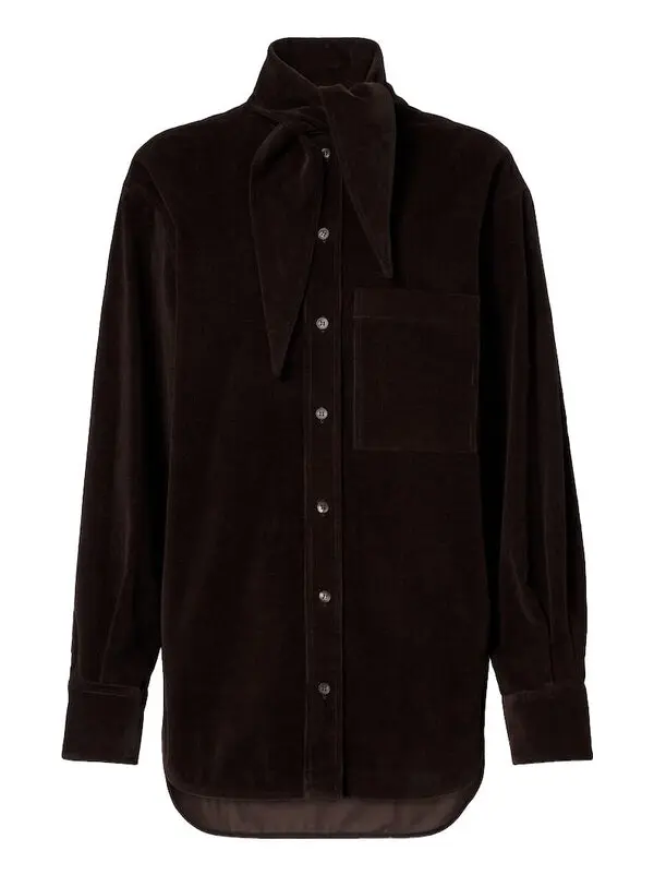 FERRAGAMO Cotton Shirt - Brown