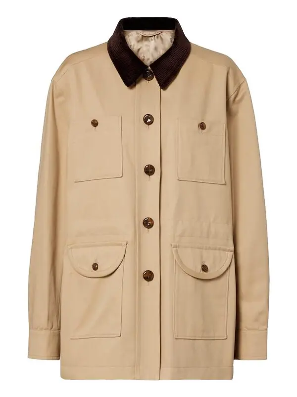 BLAZÉ MILANO Lokai Cotton Canvas Jacket - Beige