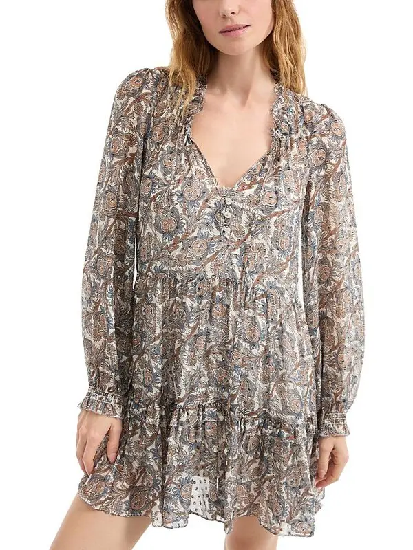 Veronica Beard Charles Printed Dress - Dove Multi