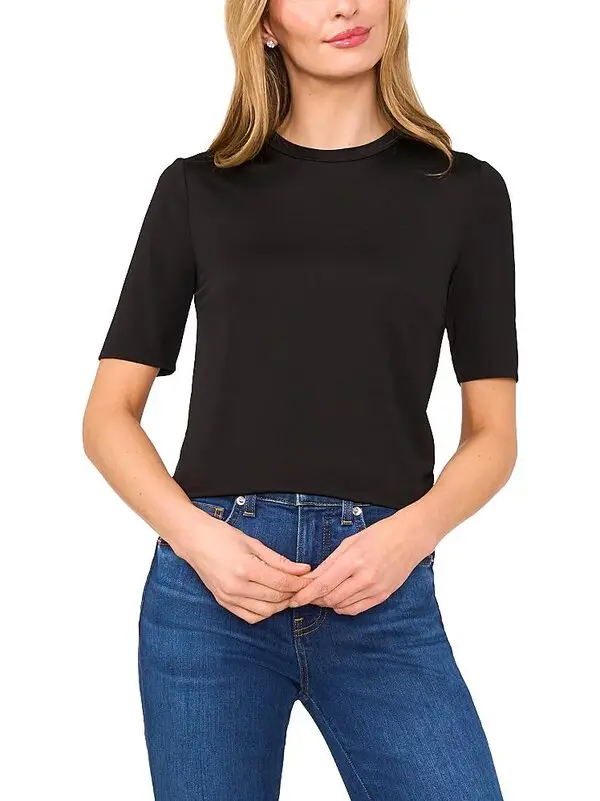 Ted Baker London Boxy Half Sleeve Tee - Rich Black