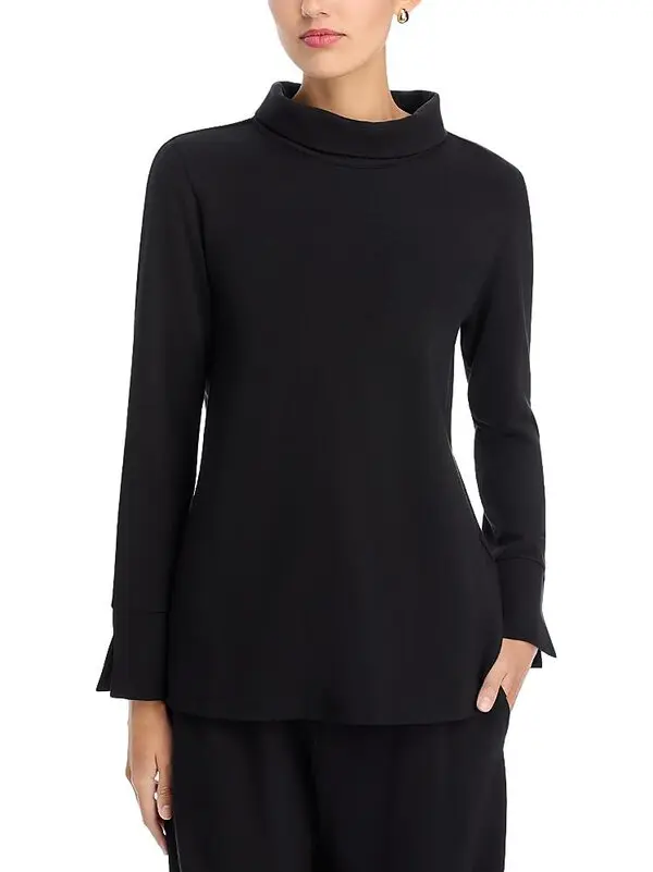 Herno Turtleneck Long Sleeve Top - Black