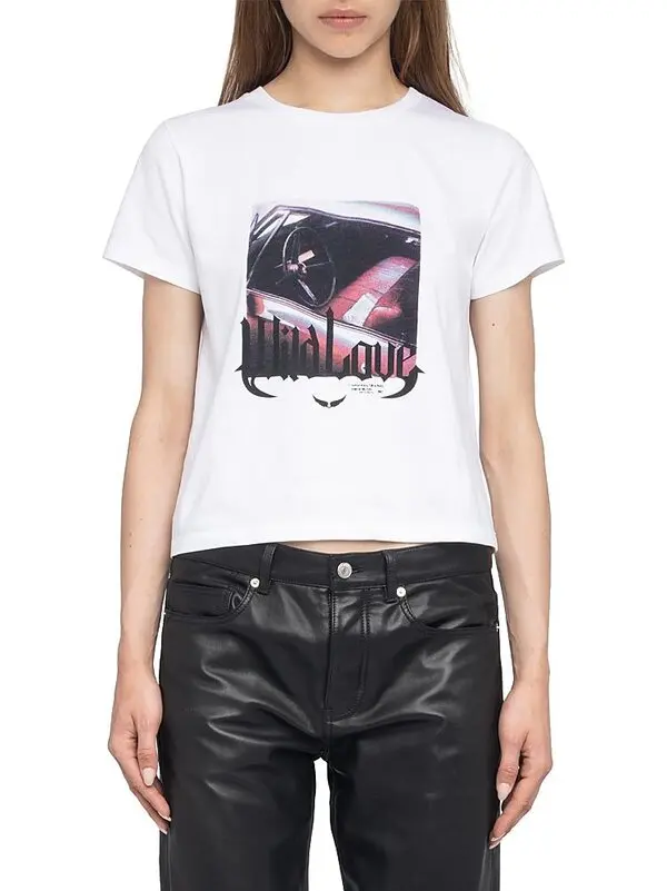 Zadig&Voltaire Alys Hc Photo Wild Ride Graphic Tee - White