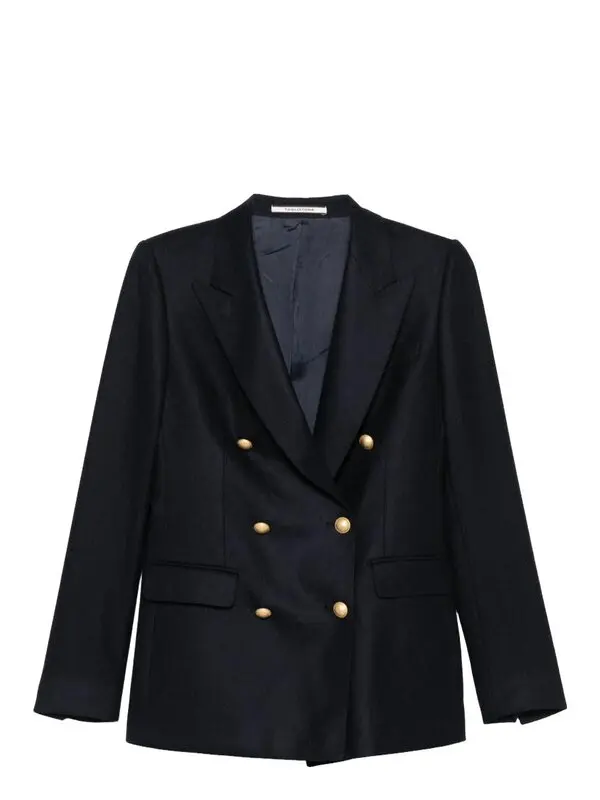 Tagliatore Wool Double-breasted Jacket - Blue