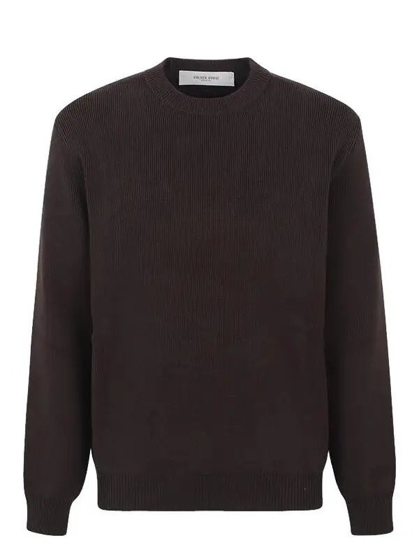 Golden Goose Journey M's Knit Regular Crew Neck - Black Coffee