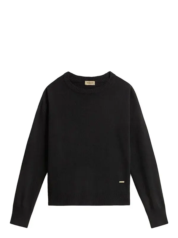 Woolrich Comfort Wool Cashmere Crewneck - Black
