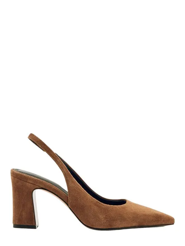 REISS Lorena Slingback Court Shoes - Tan