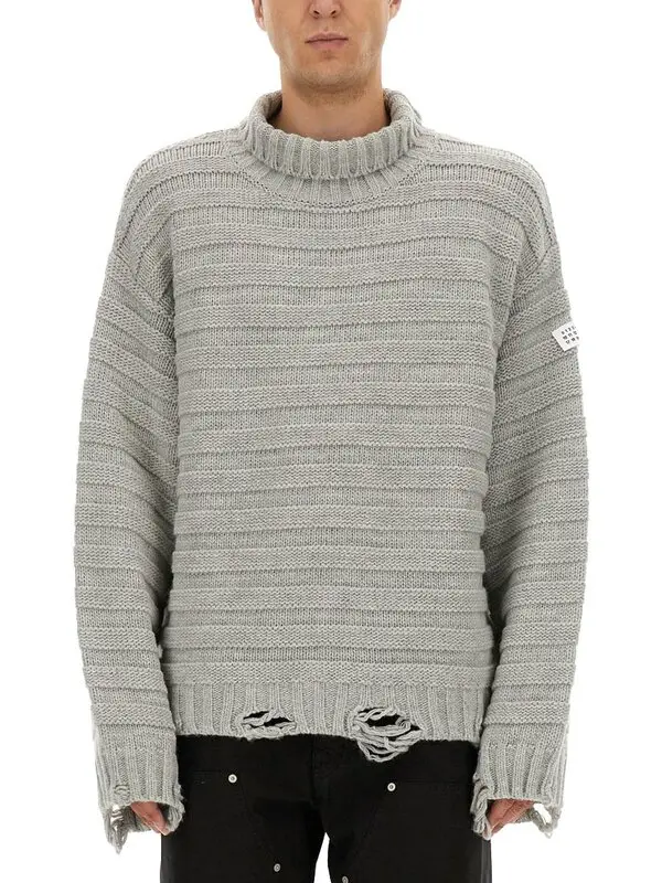 MAISON MARGIELA Turtleneck Sweater - Grey