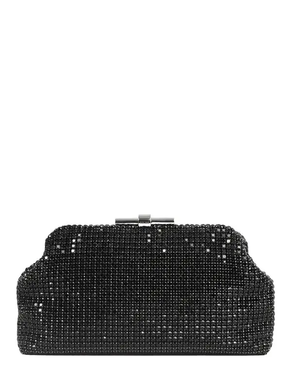 REISS Adaline Embellished Clutch Bag - Black