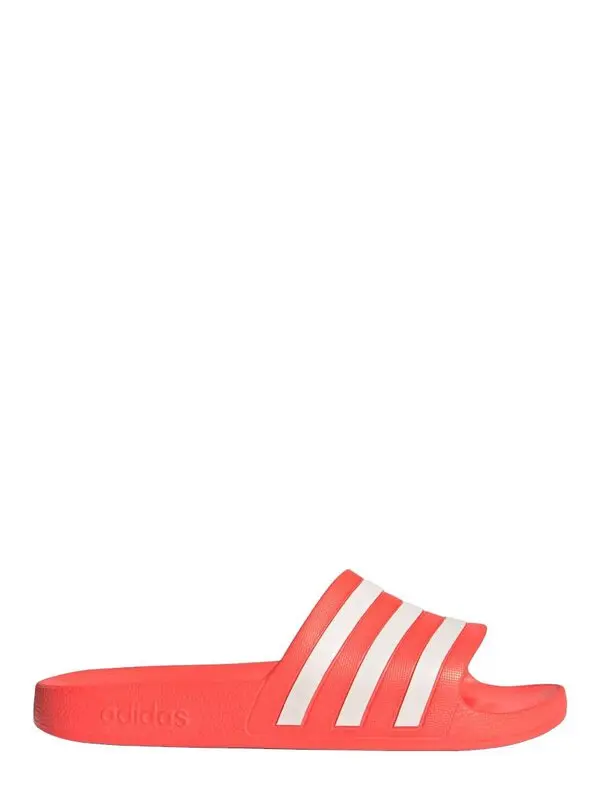 Adidas Adilette Aqua Slides - Solar Red/cloud White