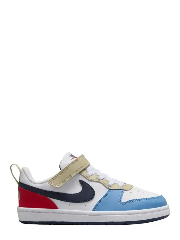 Nike Court Borough Low Recraft Sneakers - White/light Crimson/blue Beyond