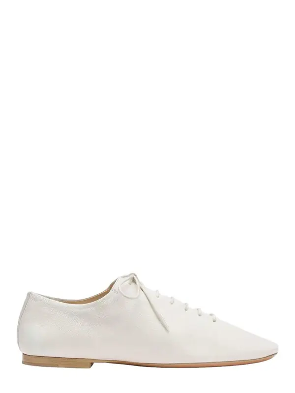 LEMAIRE Leather Lace-up Derby Shoes - White