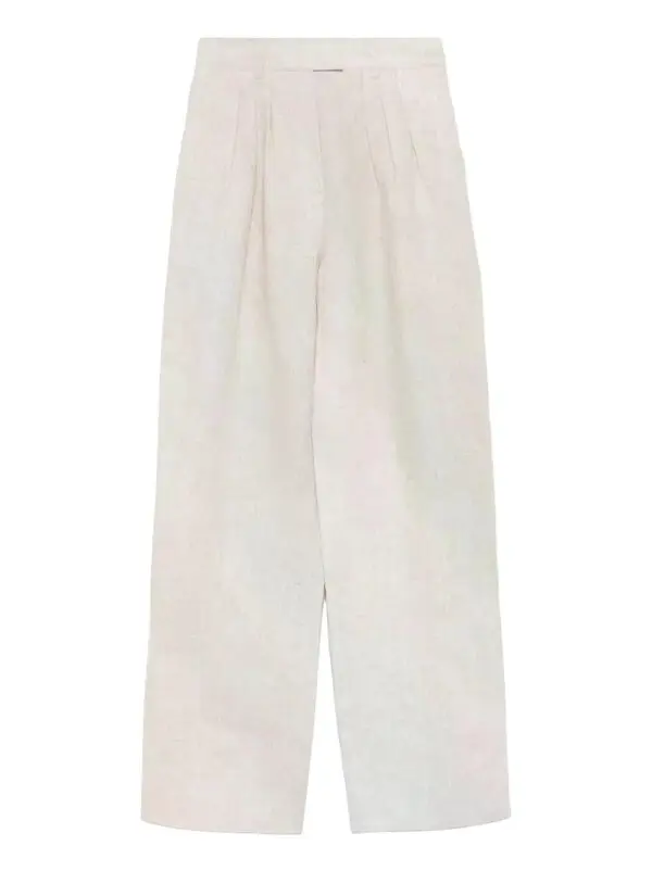 Posse Louis Straight-leg Trousers - Neutrals