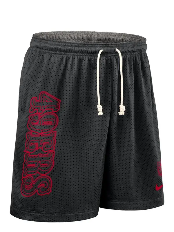 Nike San Francisco 49ers Sideline Reversible Dri-fit Nfl Shorts - Black