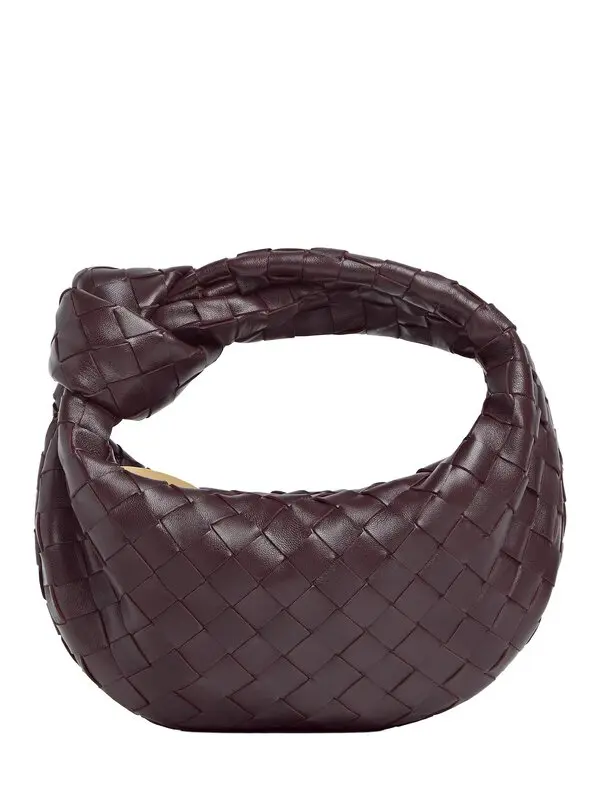 Bottega Veneta Mini Jodie Top-handle Bag - Dark Barolo
