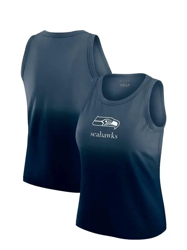 WEAR BY ERIN ANDREWS Seattle Seahawks Ombre Tank Top - Navy