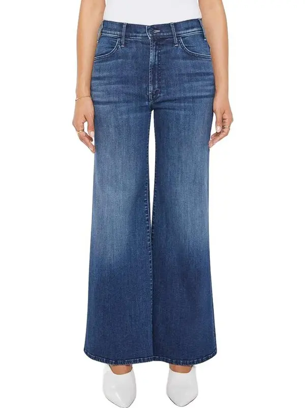 MOTHER The Lil' Hustler Roller Skimp High Waist Wide Leg Jeans - Heirloom