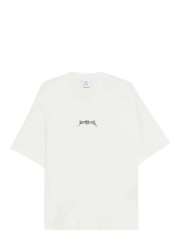 Vetements Metal Logo Regular T-shirt - White