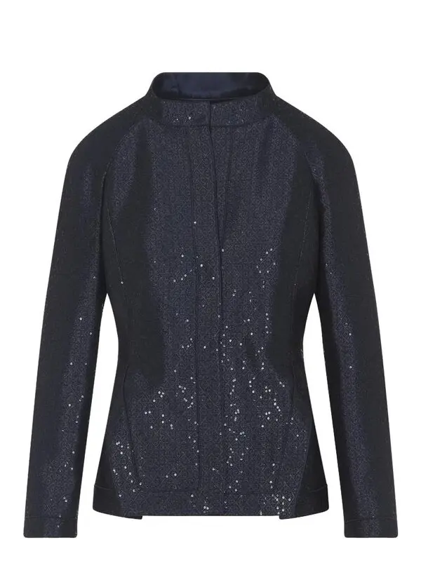 Giorgio Armani Sequined Blazer - Blue