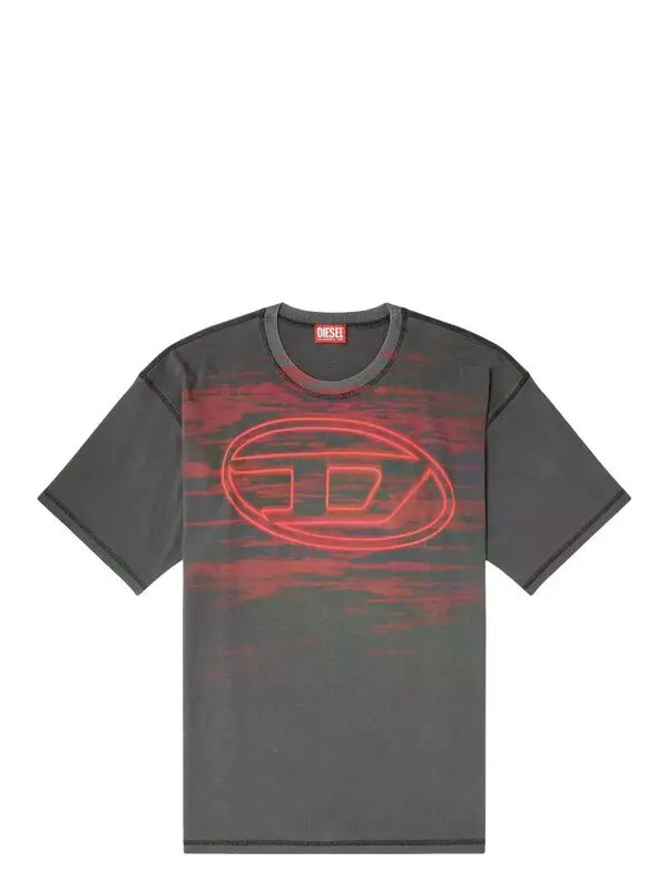 DIESEL Logo-print T-shirt - Grey