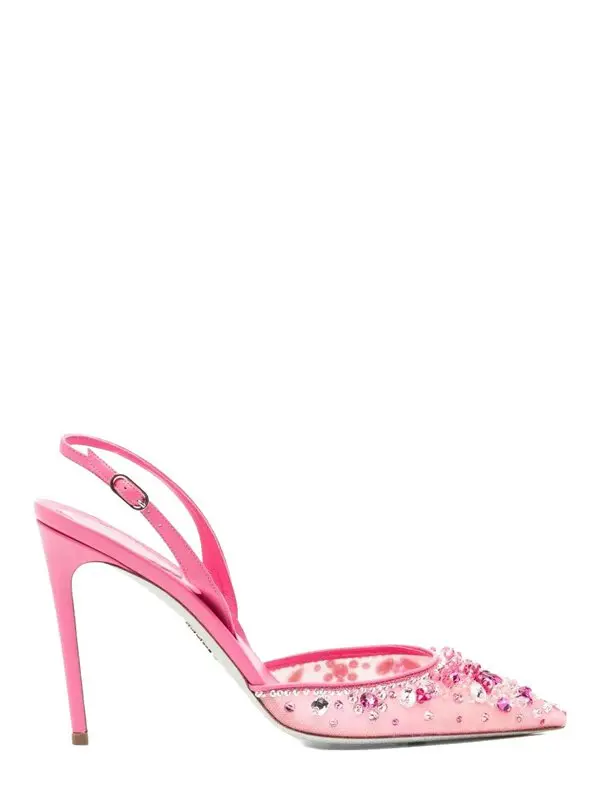 Rene Caovilla 105mm Cinderella Pumps - Pink