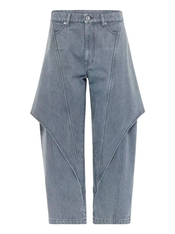 JW Anderson Paneled Straight Leg Trousers - Grey