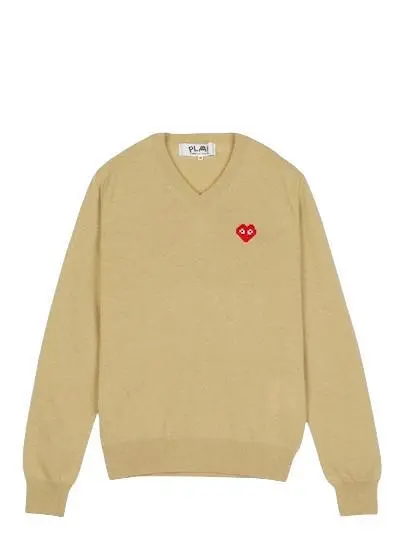 Comme Des Garçons X Invader Pullover Knitwear - Beige
