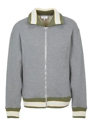 Maison Kitsuné Varsity Zip-up Cardigan - Gray