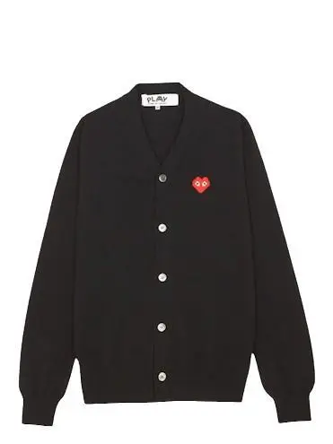 Comme Des Garçons X Invader Pixelwappen Cardigan - Black