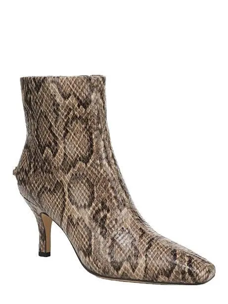 CIRCUS NY BY SAM EDELMAN Laura Snakeskin Embossed Bootie - Taupe Multi