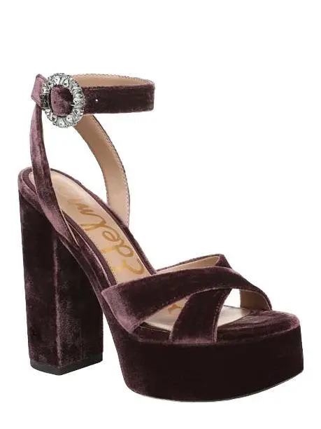 Sam Edelman Platform Sandal - Parisian Plum
