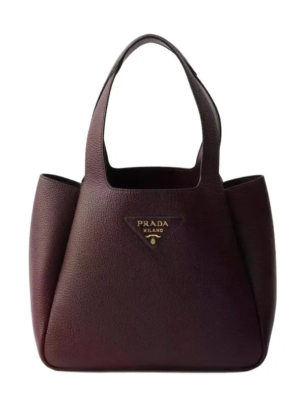 Prada Leather Tote Bag - Red
