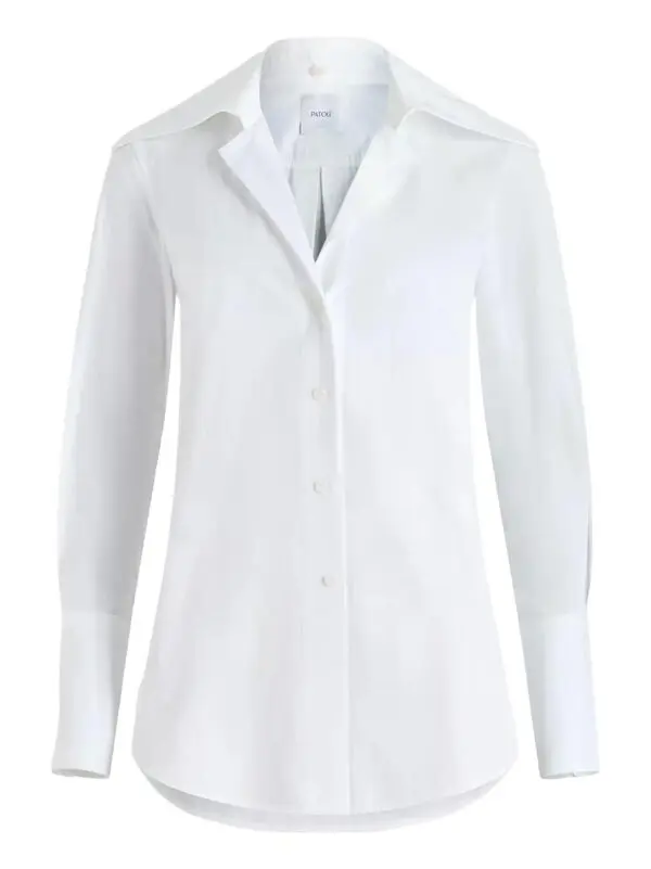 Patou Long-sleeve Cotton Shirt - White