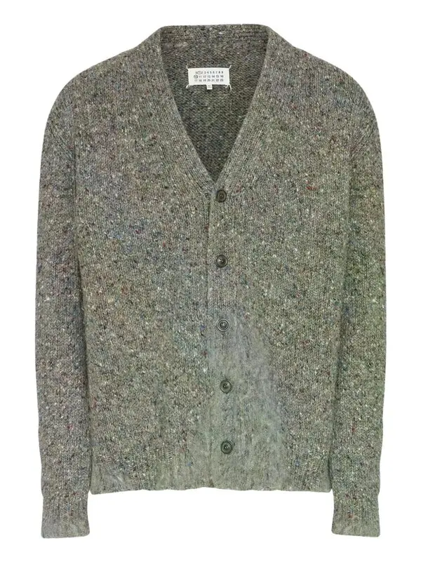 MAISON MARGIELA Textured Button-up Cardigan - Grey