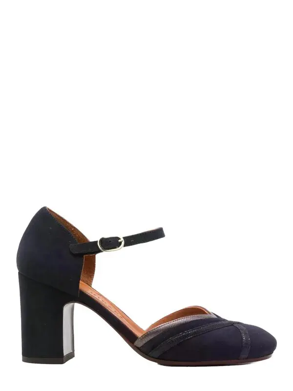 Chie Mihara 80mm Ankle-strap Block-heel Pumps - Blue