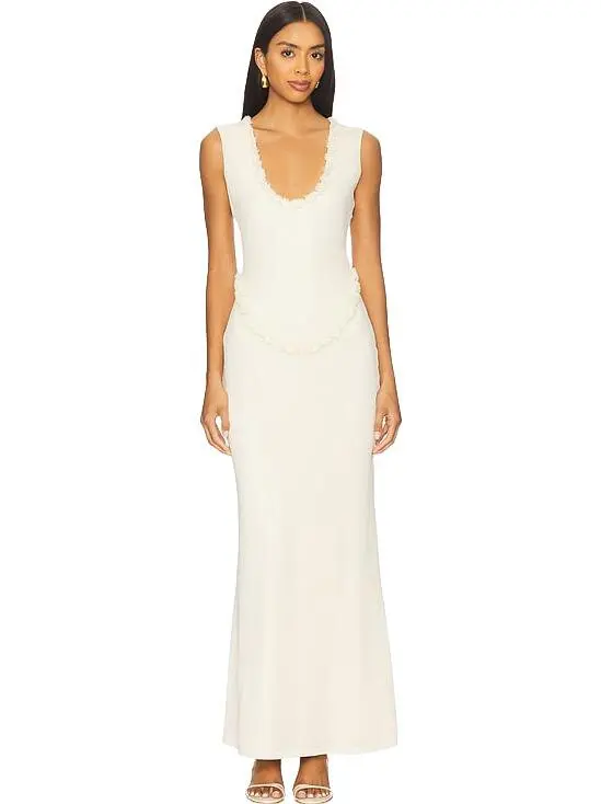 AMELIE TEJE Miro Maxi Dress - Butter