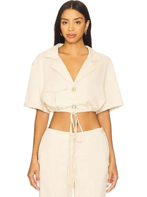 SNDYS X Emilie Cargo Top - Cream