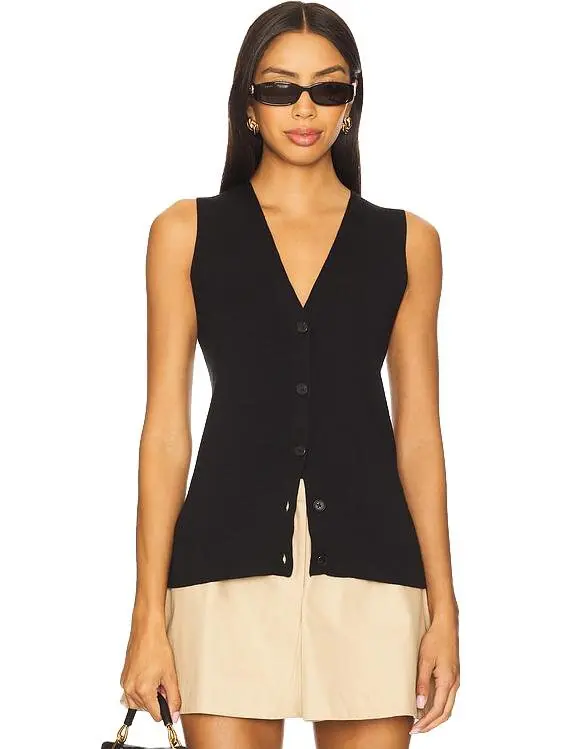 ANINE BING Lawrence Vest - Black
