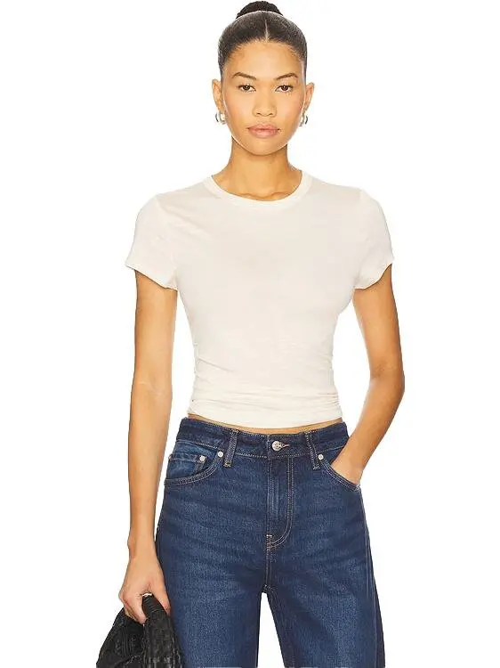 Lna Saige Short Sleeve Top - Halo